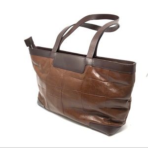 Falor | Bags | Falor Brown Leather Tote Purse Made In Italy | Poshmark